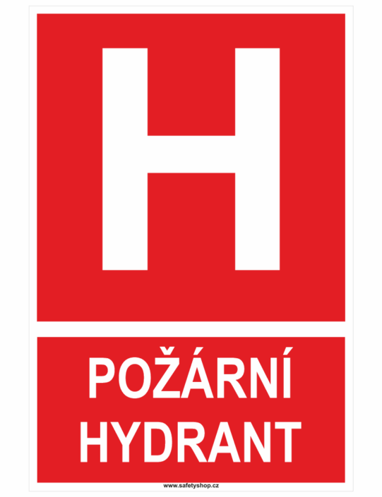 Tabulka POŽÁRNÍ HYDRANT | KRIŽAN - safetyshop