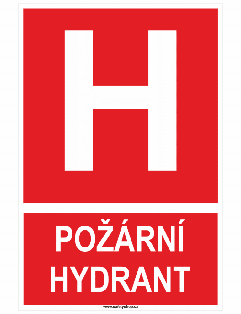Tabulka POŽÁRNÍ HYDRANT | KRIŽAN - safetyshop