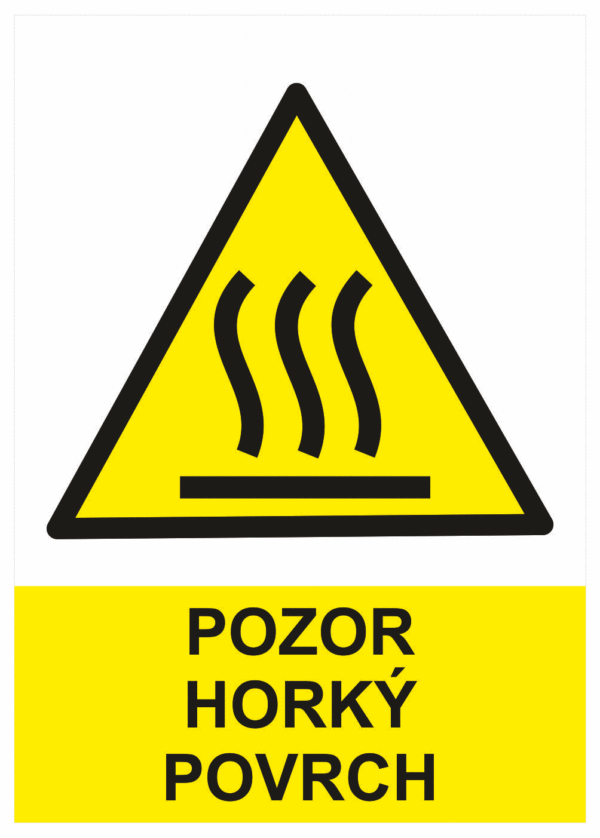 Pozor horký povrch | KRIŽAN - safetyshop