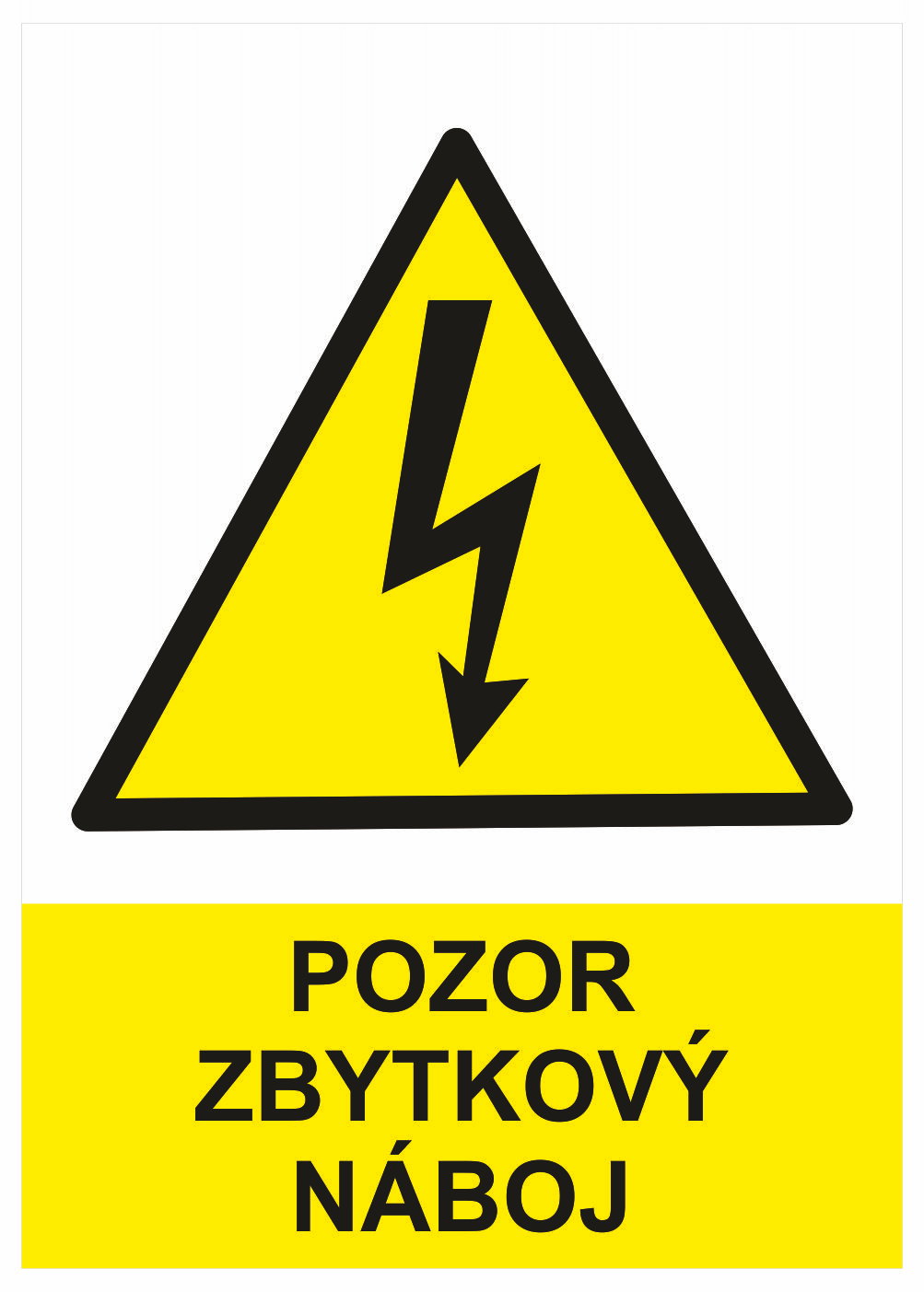 Pozor zbytkový náboj | KRIŽAN - safetyshop