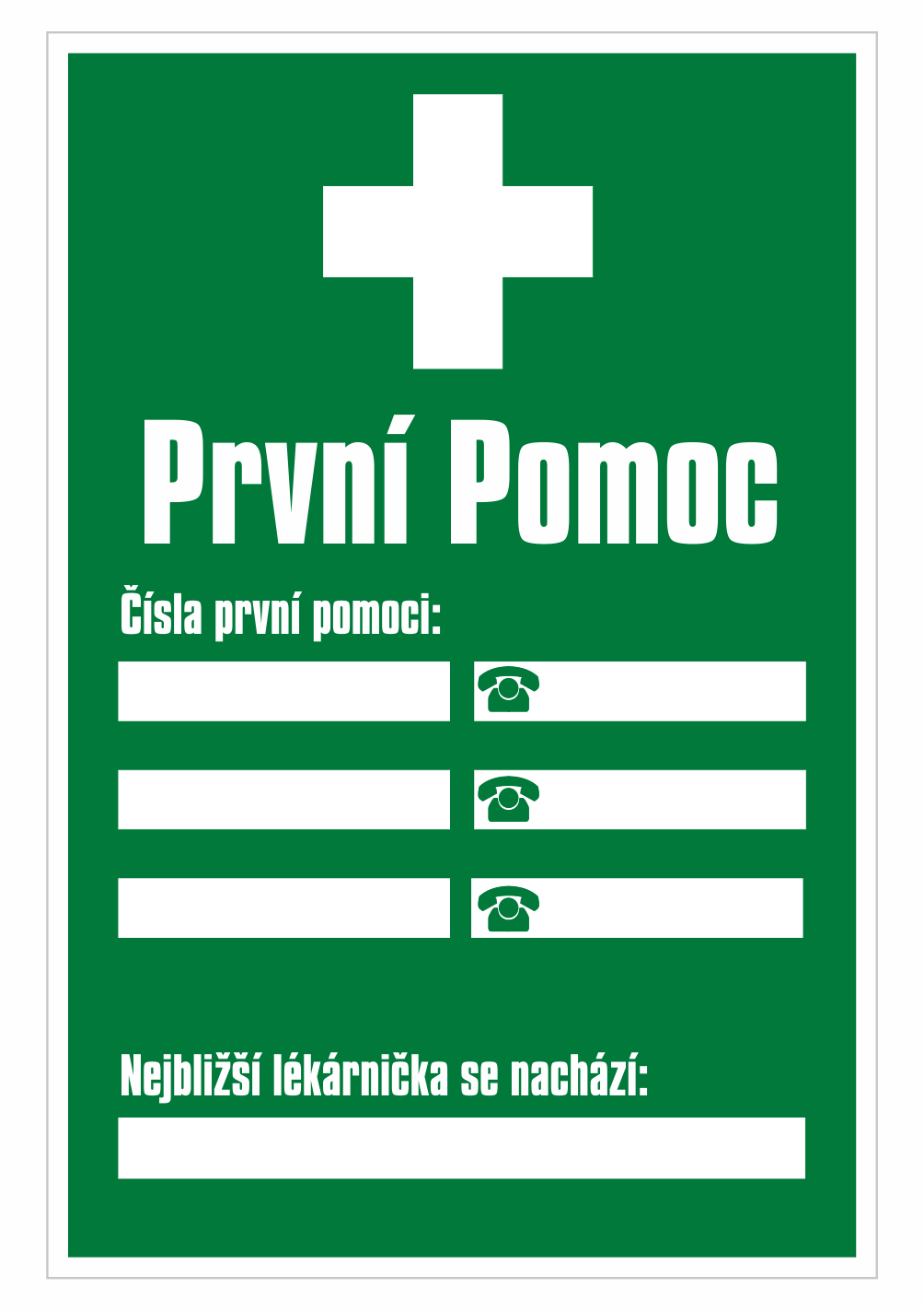 Pravidla první pomoci První pomoc – čísla | KRIŽAN - safetyshop