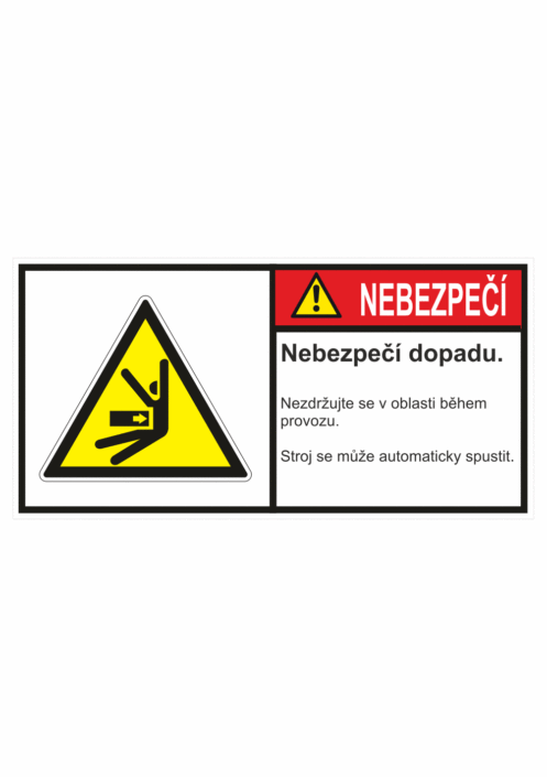 Značení strojů - Nebezpečí | KRIŽAN - safetyshop