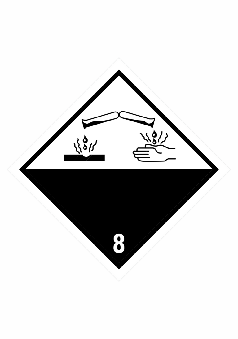 ADR třída 8 – Žíravé látky | KRIŽAN - safetyshop