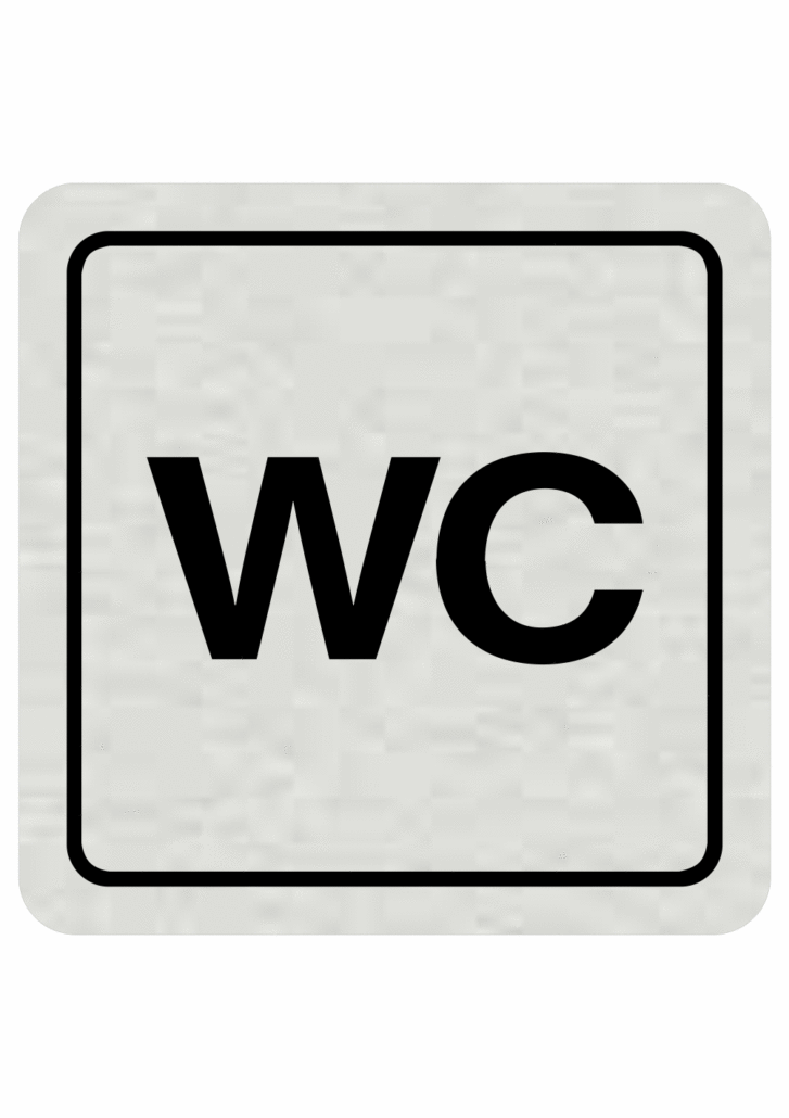 Piktogram – nápis WC | KRIŽAN - safetyshop