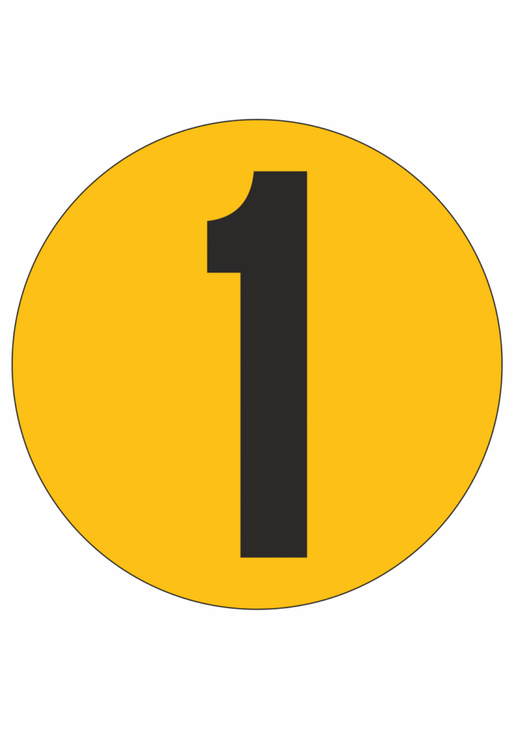 Podlahové číslo – 1 | KRIŽAN - safetyshop