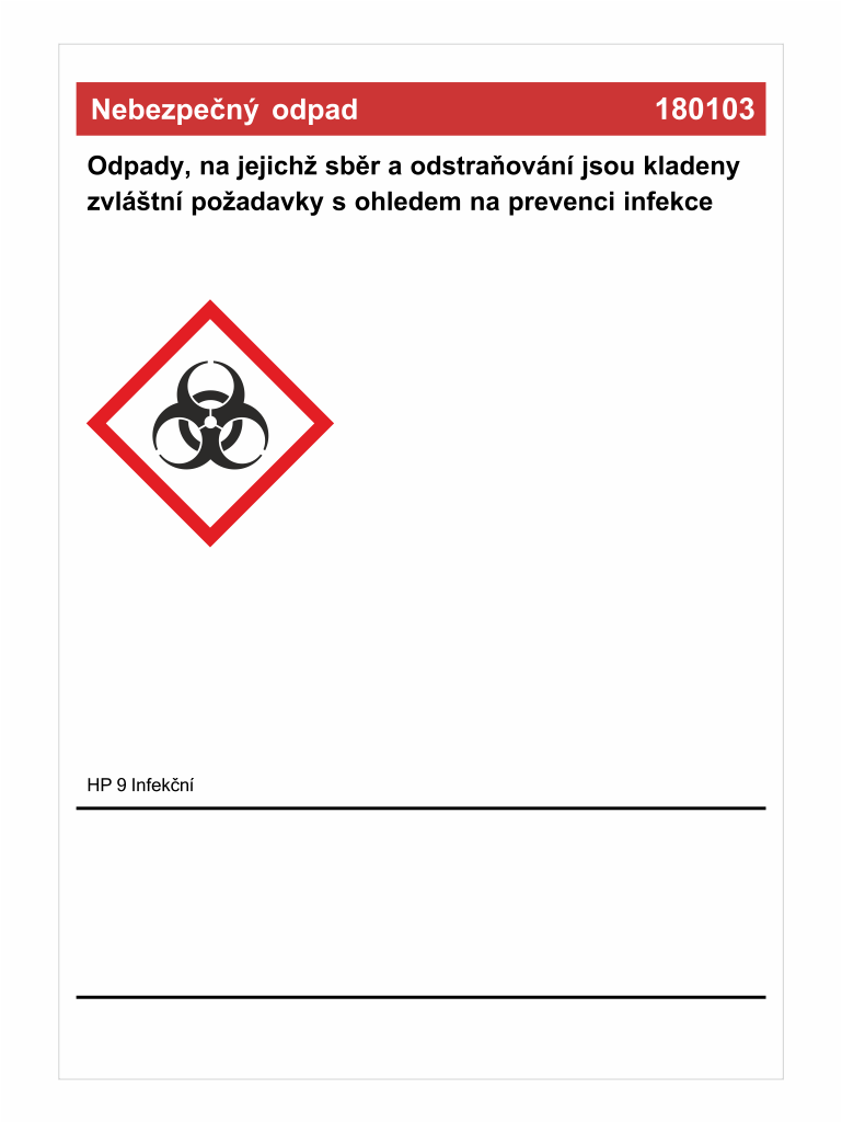 Značení nebezpečného odpadu | KRIŽAN - safetyshop